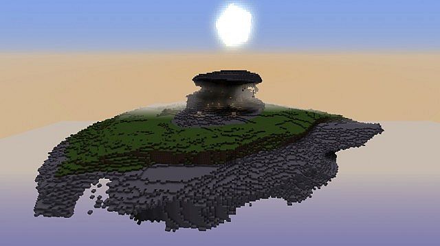 Floating Island, Custom Terrain Minecraft Map