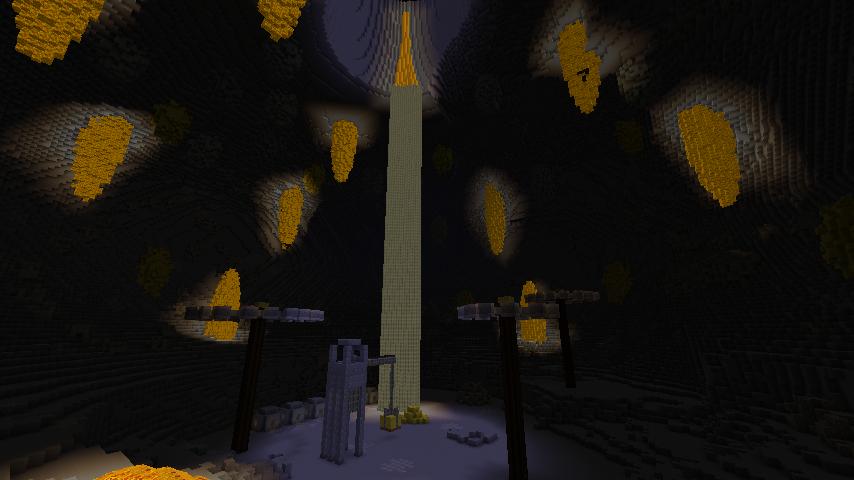 Dwarven Cavern Mines, Custom Terrain Minecraft Map