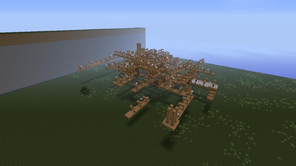 Parallel walls survival map Minecraft Map