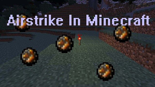 Working AIRSTRIKE in Vanilla! Minecraft Map