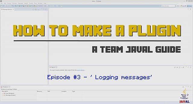 How to make a Minecraft plugin / Logging message / Tutorial series #3