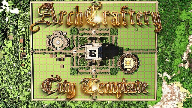 City Template (Over 900 plots/Market/Arena) Minecraft Map