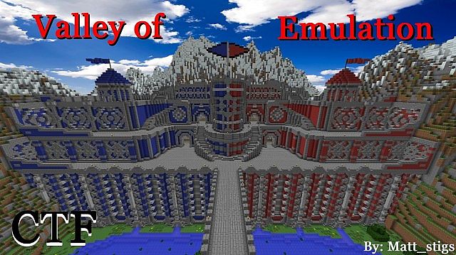 Capture the Flag Arena- Valley of Emulation (Clash Valley) Minecraft Map