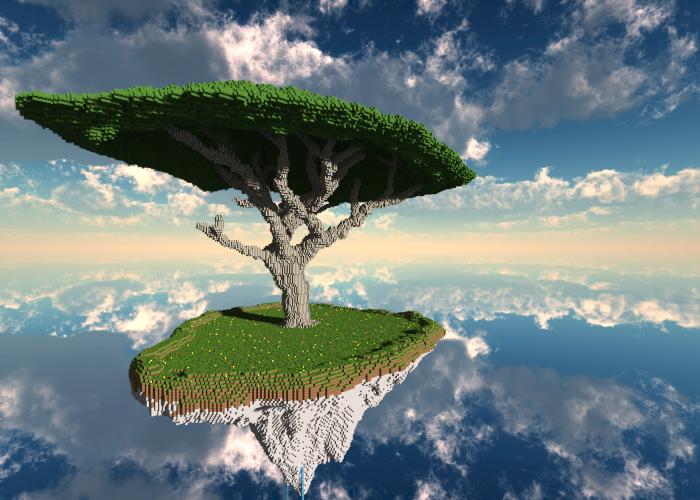 Umbrella Thorn Tree Minecraft Map