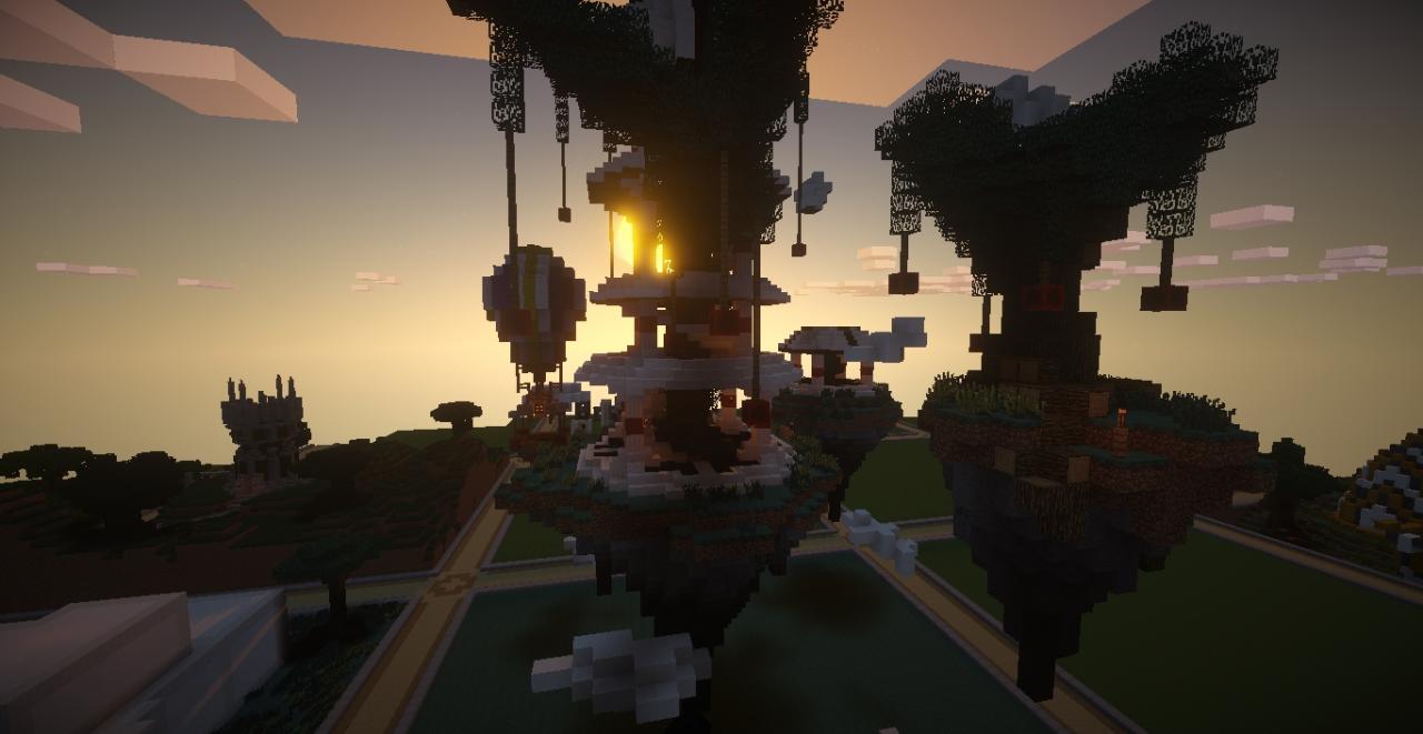 The floating islands! Minecraft Map