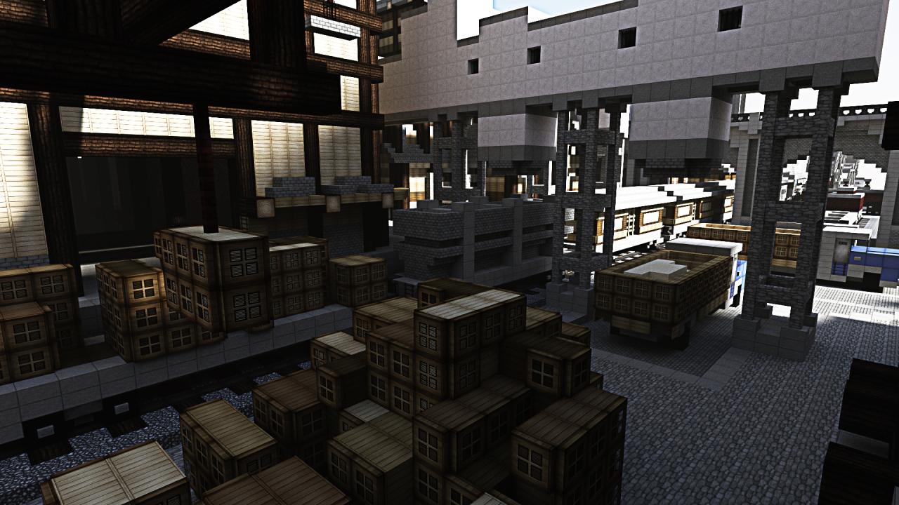 Chebucto City Series: Industrial Area and Train Yard Minecraft Map