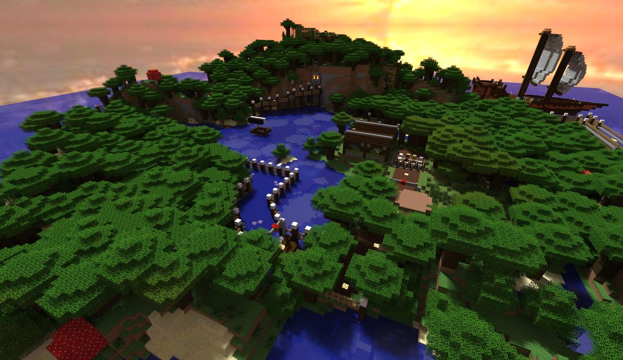 Shadow Island Horse Race Track (2-8 Players) Minecraft Map