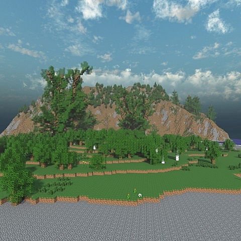 Island of Niremo [WorldPainter MAP WIP] (many Mountains, Custom Trees ...