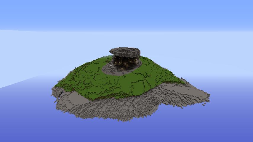 Floating Island, Custom Terrain Minecraft Map