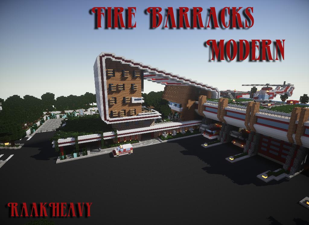 [PROJET Fire Barracks Modern] Minecraft Map