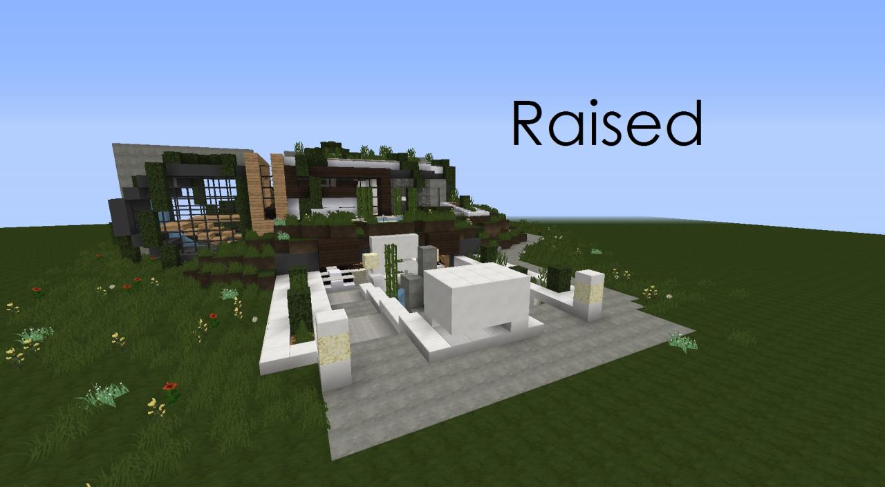 Raised- A modern house Minecraft Map