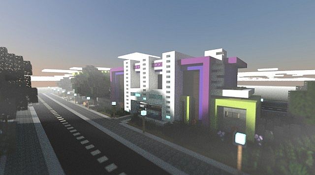 Neon | A Futuristic House Minecraft Map