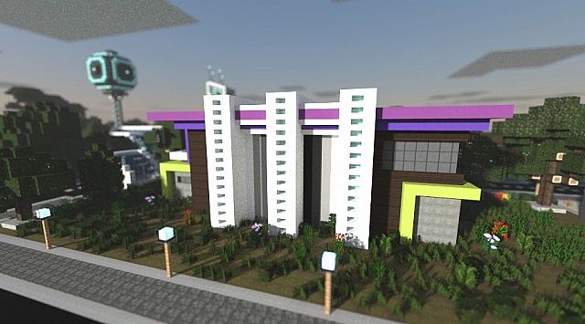 Neon | A Futuristic House Minecraft Map