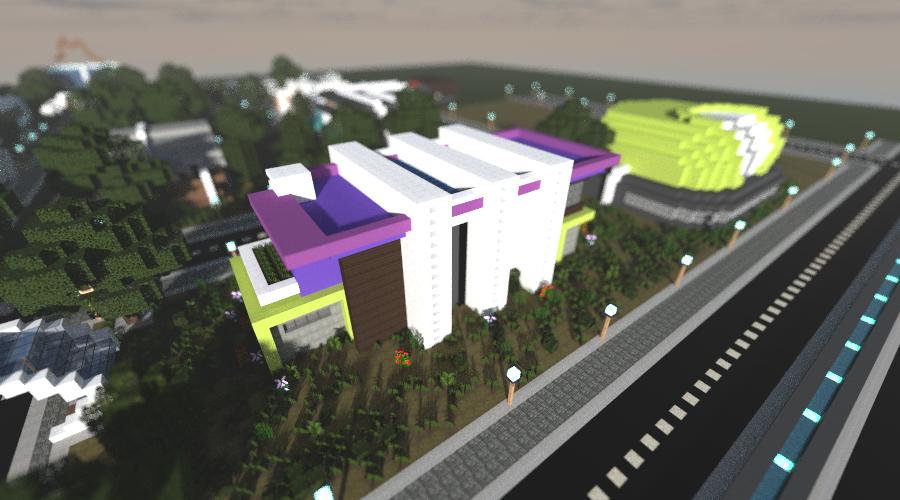 Neon | A Futuristic House Minecraft Map