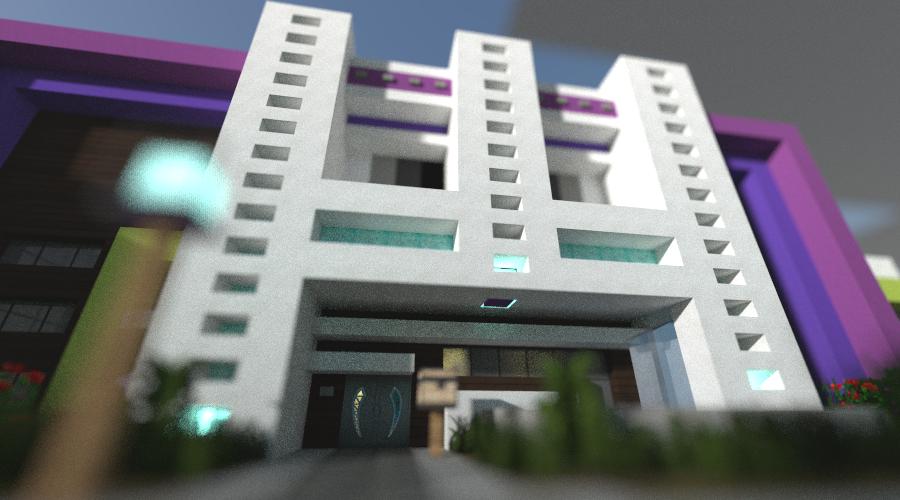Neon | A Futuristic House Minecraft Map