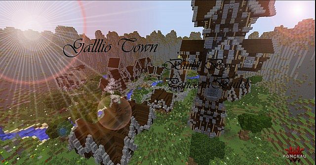 GallioTown | By: PonceauBuilds - Team_Ponceau Minecraft Map