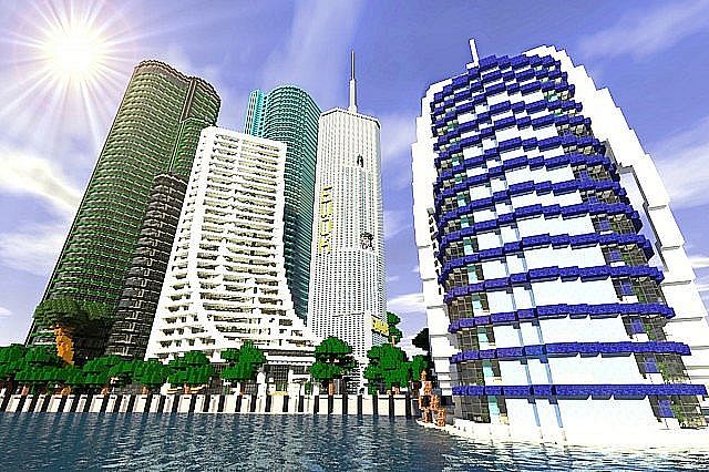 Modern Sky Scrapers Minecraft Map