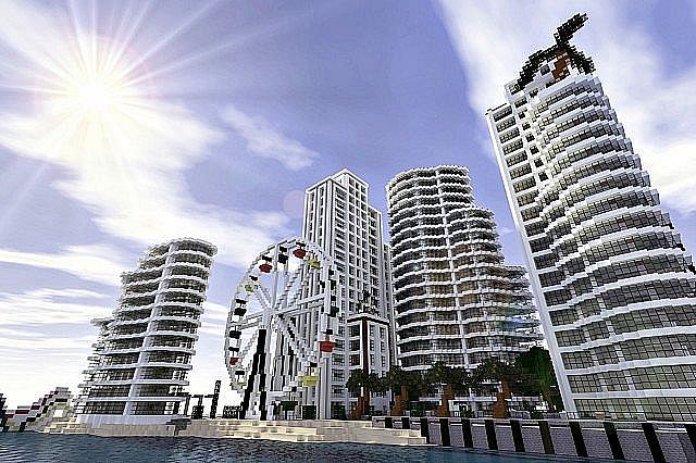 Modern Sky Scrapers Minecraft Map