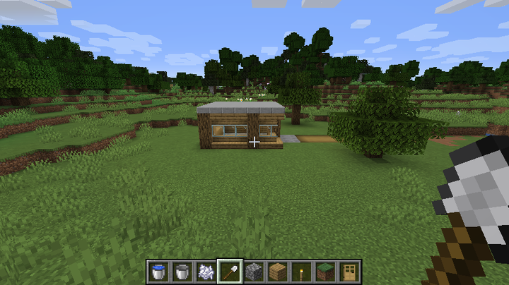 Small House with Grass Path Minecraft Map