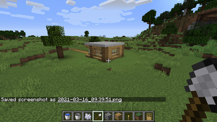 Small House with Grass Path Minecraft Map