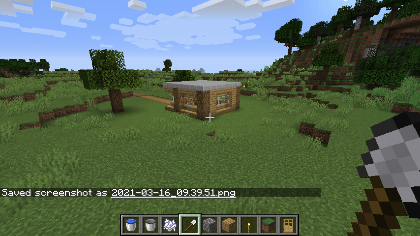 Small House with Grass Path Minecraft Map