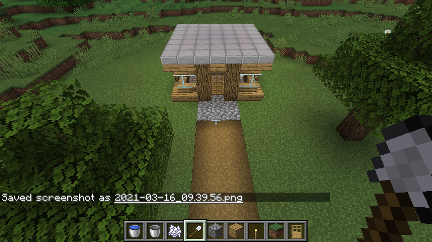 Small House with Grass Path Minecraft Map
