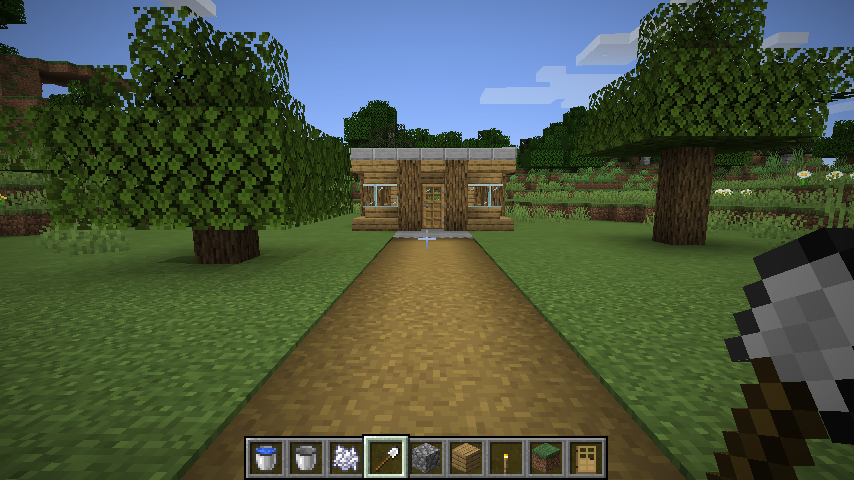Small House with Grass Path Minecraft Map