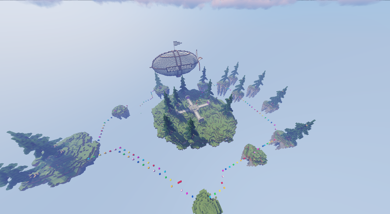 Blimp Hub Map [PAID] Minecraft Map