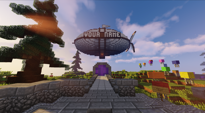 Blimp Hub Map [PAID] Minecraft Map