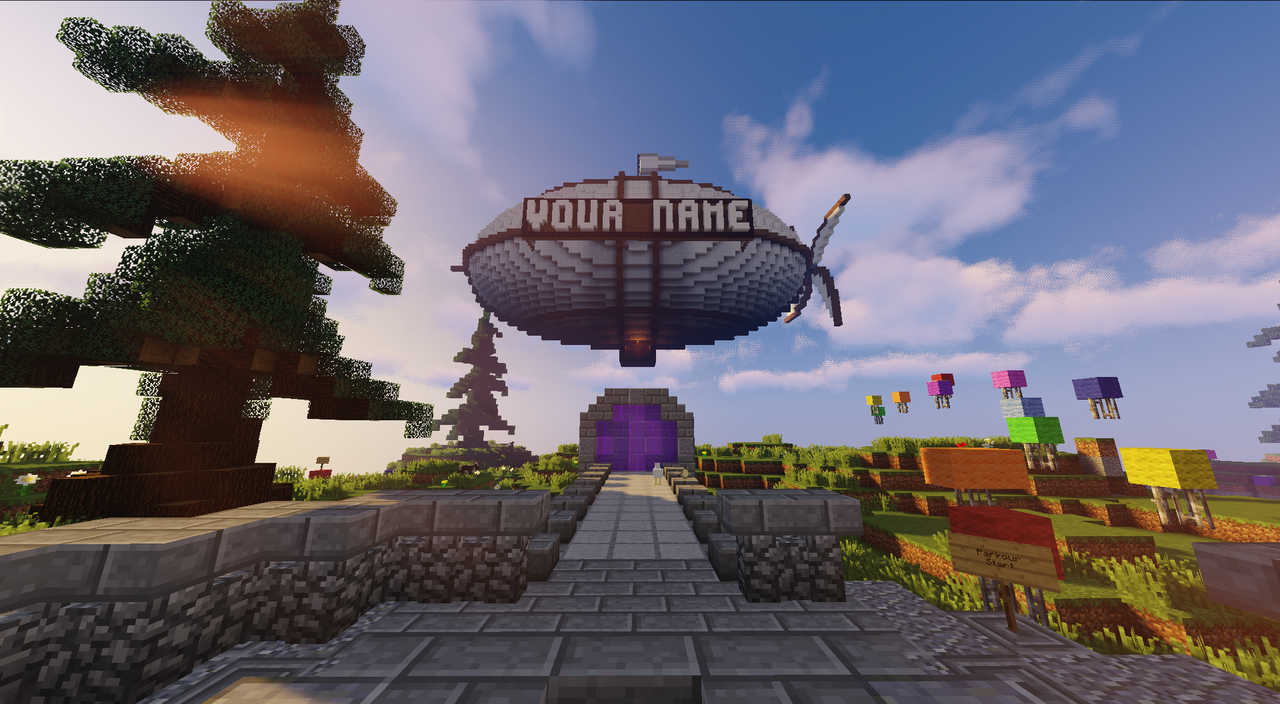 Blimp Hub Map [PAID] Minecraft Map