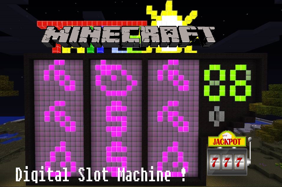 100% functional digital Slot Machine ! ( Spoiler V2 ) Minecraft Map