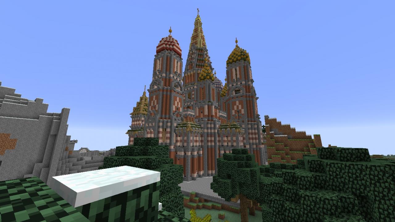 Saint basil cathedral of Moscow Minecraft Map