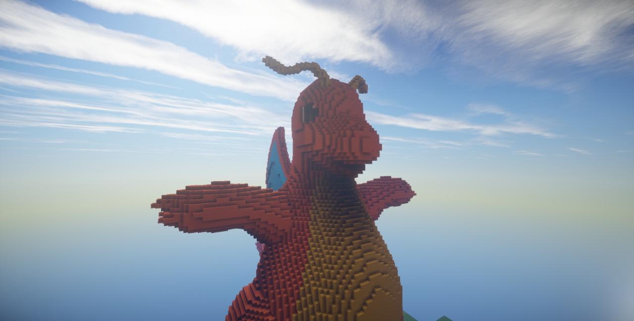 Papercraft Pokemon Pokeball Dragonite