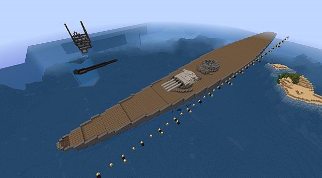 French Battleship Richelieu Minecraft Map