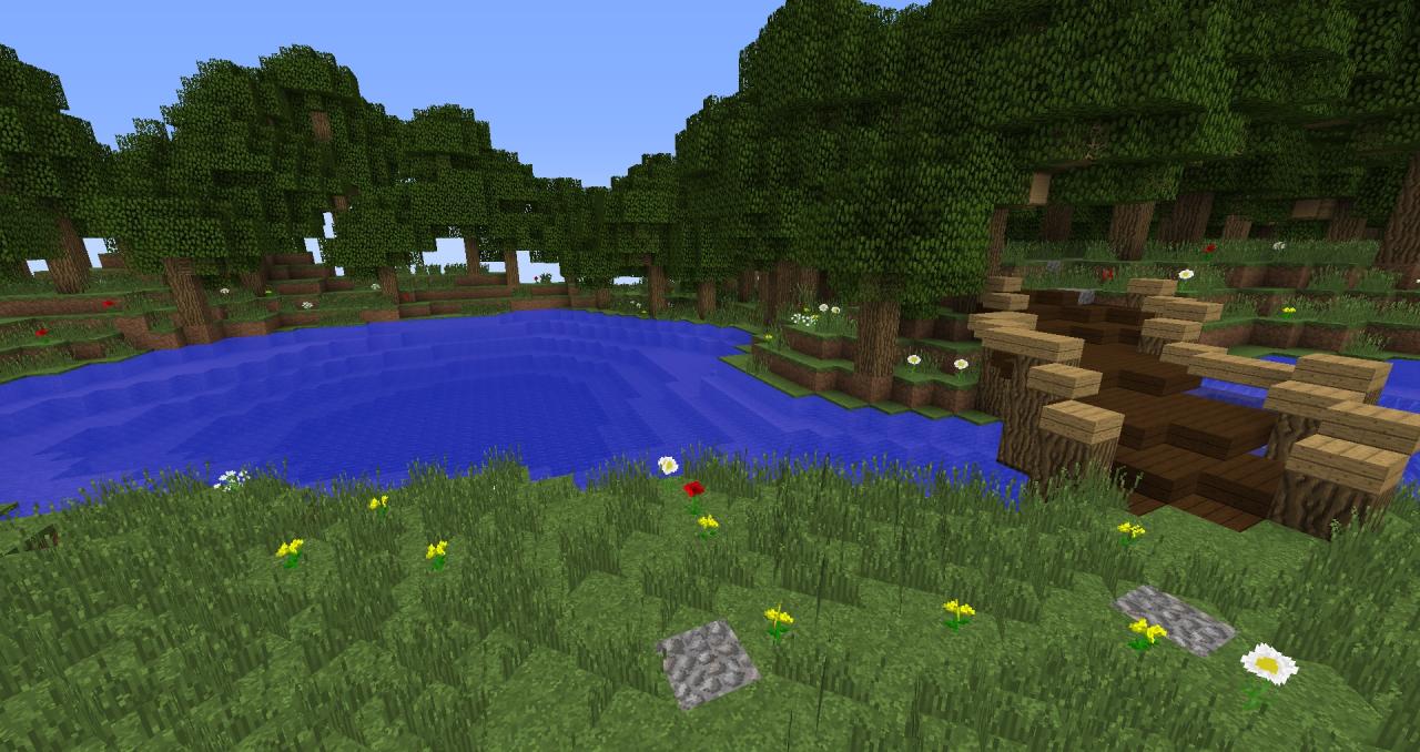 Waterfall with Villages and Landscape! Minecraft Map
