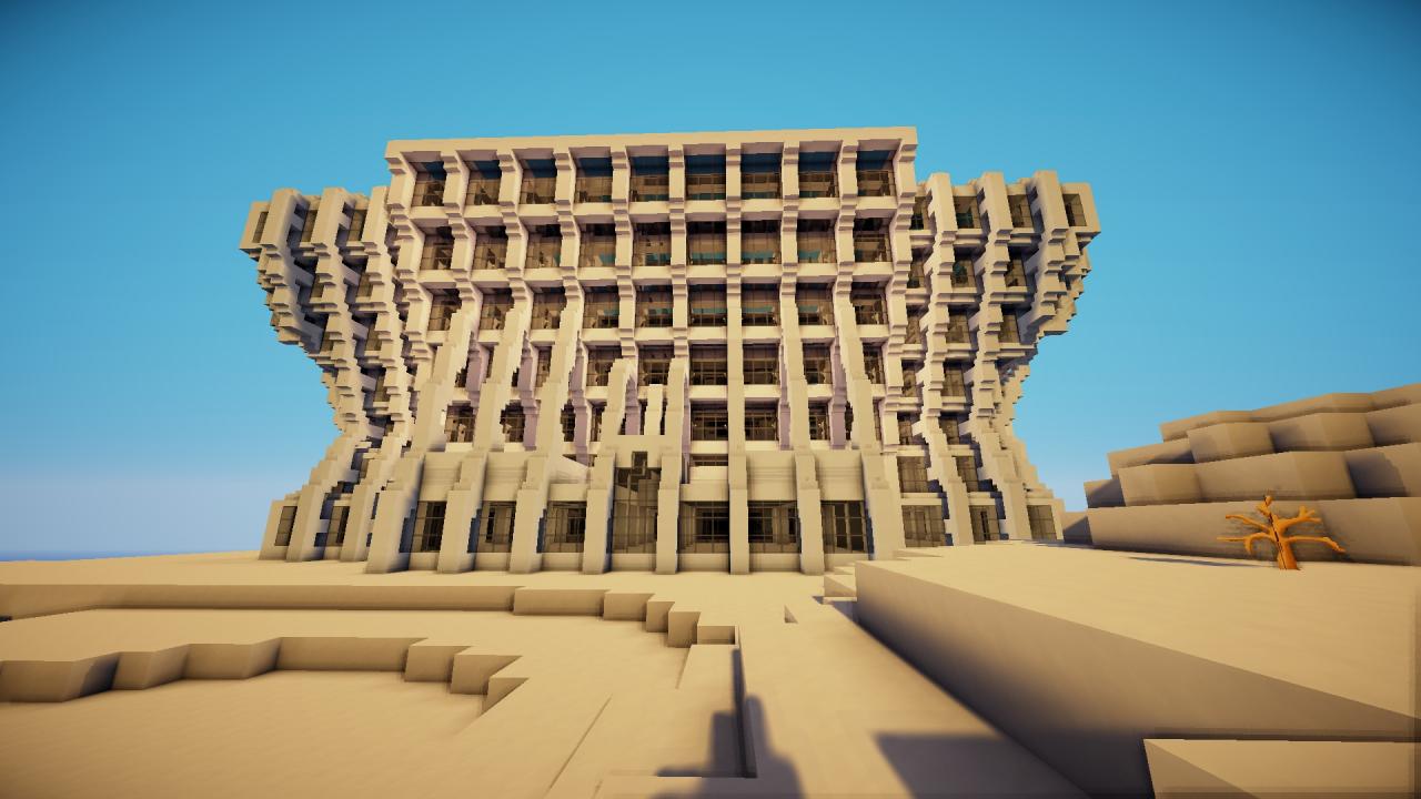 Futuristic Prison - Solo Project - Build on Leb server Minecraft Map