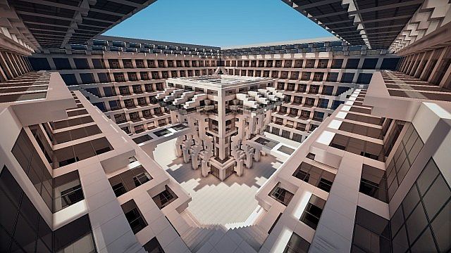 Futuristic Prison - Solo Project - Build on Leb server Minecraft Map