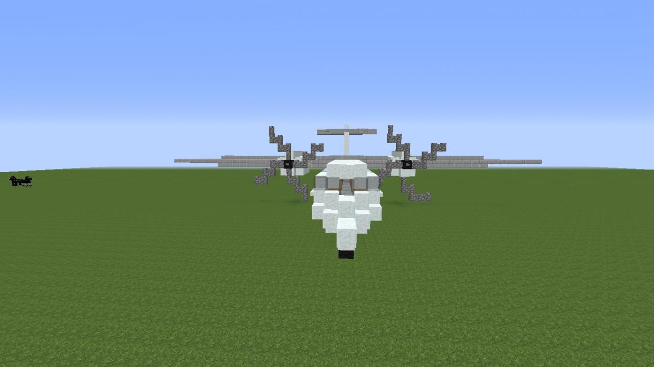 Atr-72 Unmarked Airplane Minecraft Map