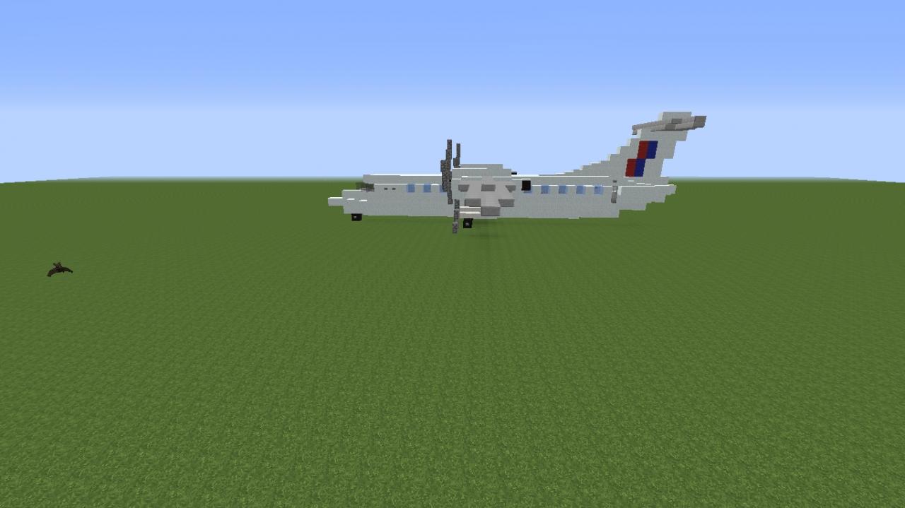Atr-72 Unmarked Airplane Minecraft Map