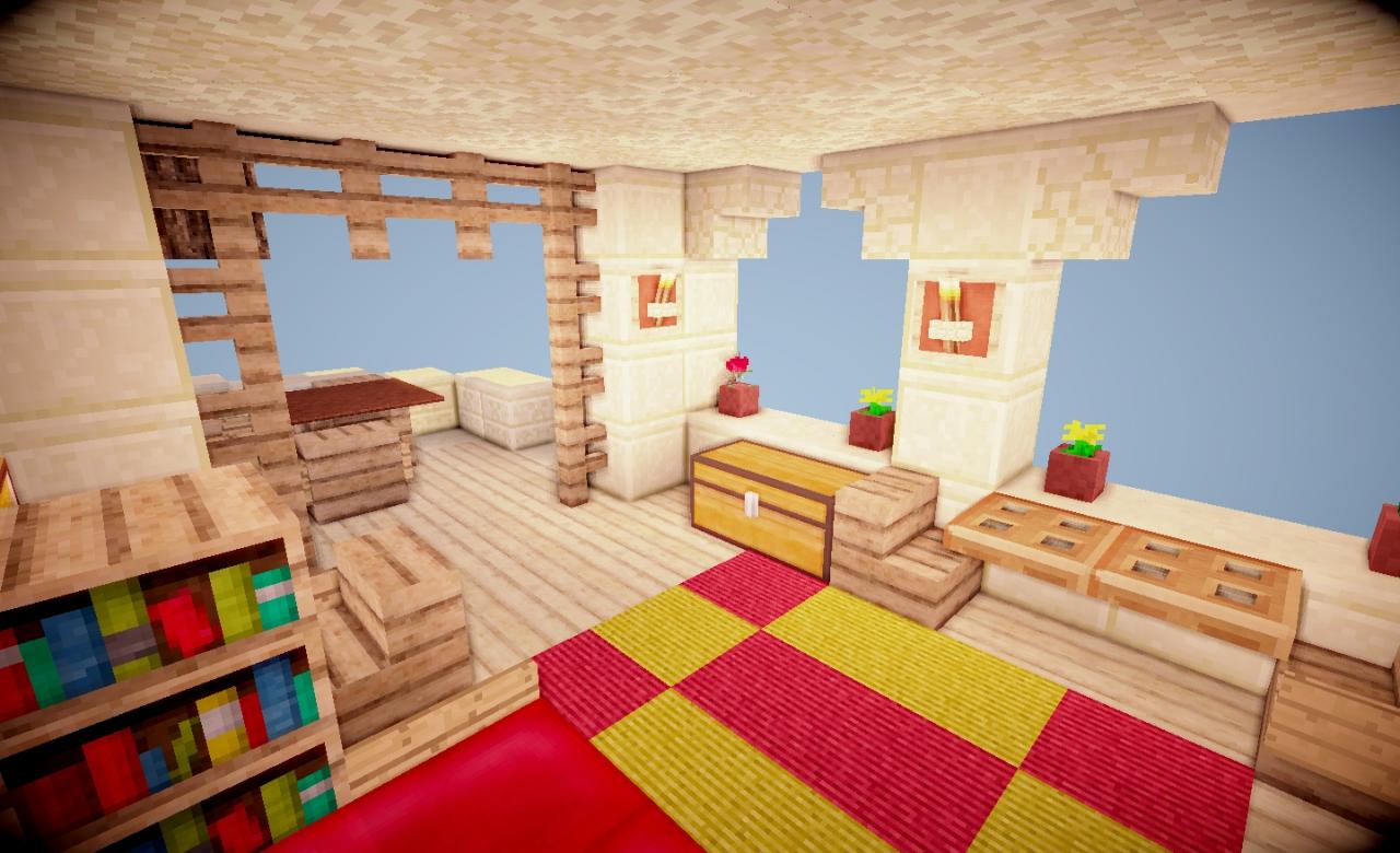 provencal hostel in a desert near an oasis Minecraft Map
