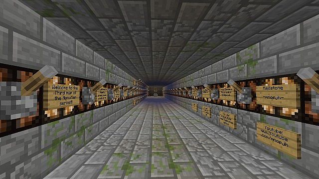 infinite creeper maze Minecraft Map