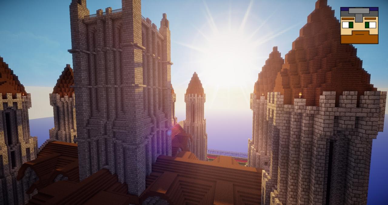 Medieval Cathedral Spawn Build - By TheJovi Minecraft Map