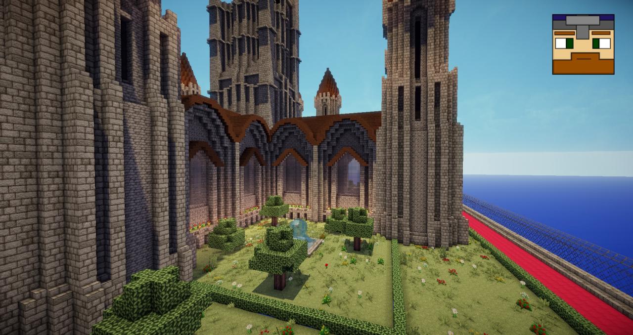 Medieval Cathedral Spawn Build - By TheJovi Minecraft Map