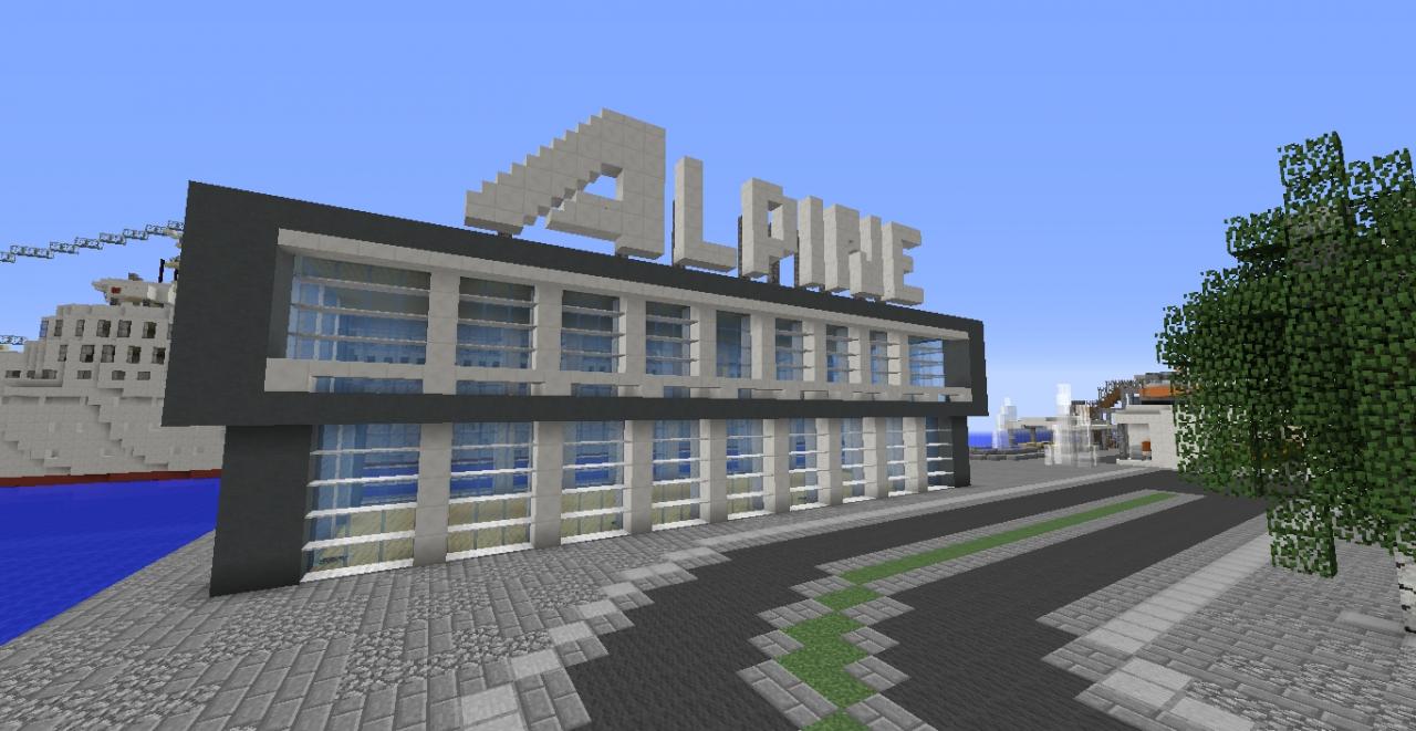 Catamaran car ferry (+ terminal) 1:1 Minecraft Map