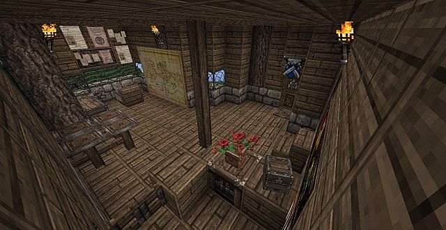 flying house Minecraft Map