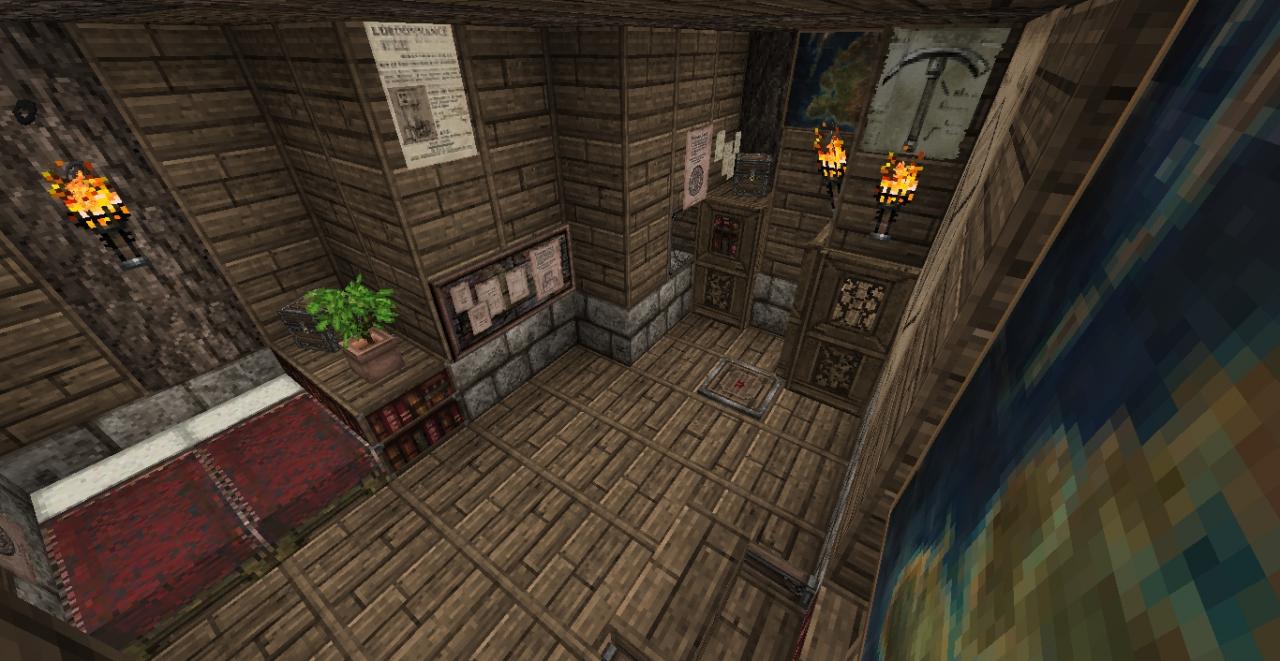 flying house Minecraft Map