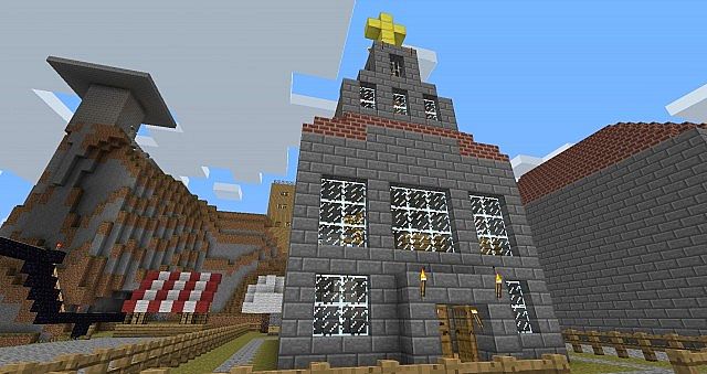 Small Church and Graveyard Minecraft Map