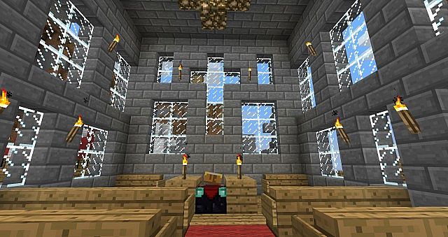 Small Church and Graveyard Minecraft Map