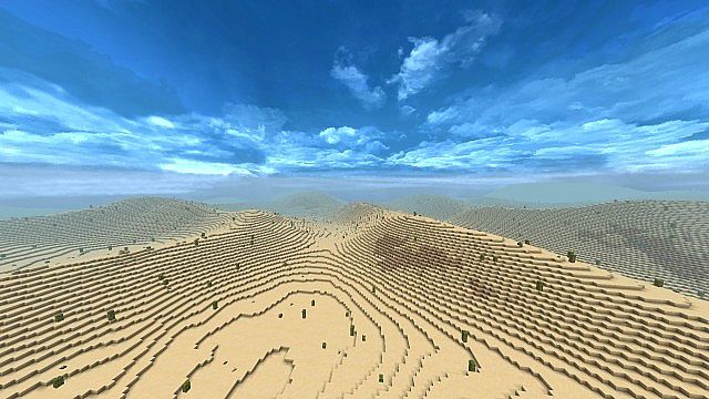 Desert/Cliff Island - Custom Terrain Minecraft Map