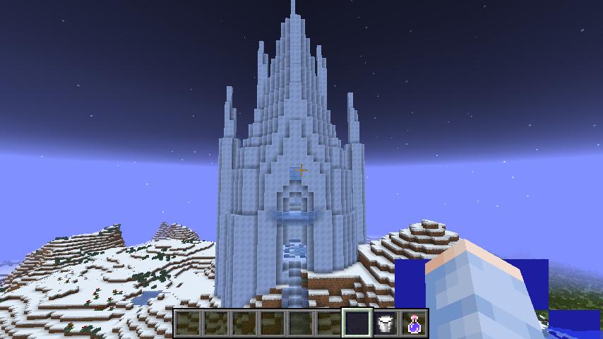 Elsa's Ice Castle Minecraft Map